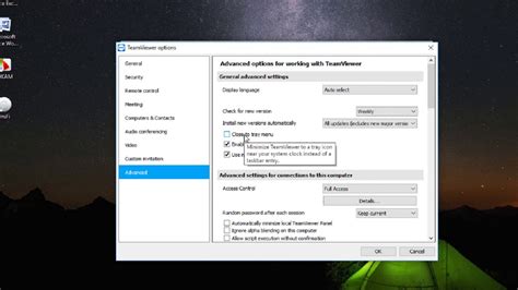 Hide Teamviewer To Tray Menu Youtube