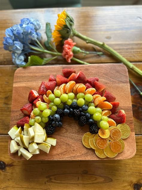 St Patricks Day Rainbow Fruit Tray — The Celebrate Daily