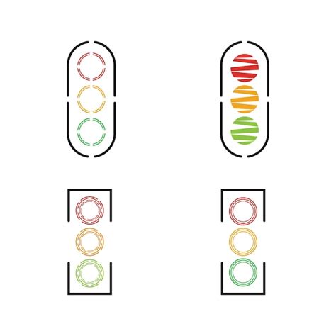 신호등 프리미엄 벡터