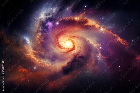 Galaxy Supernova Nebular Background Showing The Universe Full Of