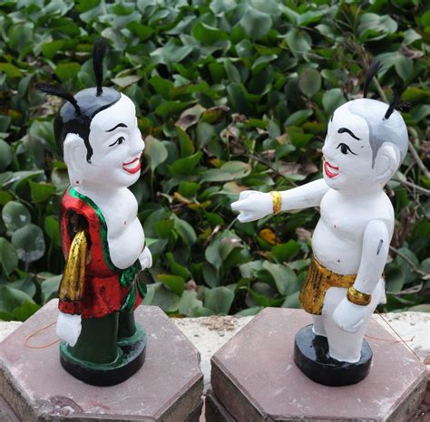 Bigger Size Vietnam Water Puppet All Step Handmade Vintage Figurine