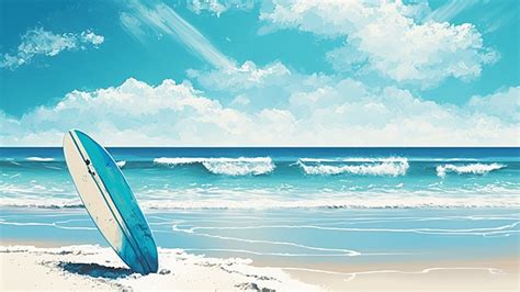 여름 일러스트 서핑 보드 해변 바다 서핑 그림 서핑 보드 컬러 서핑 보드 Png 일러스트 및 Psd 이미지 무료 다운로드