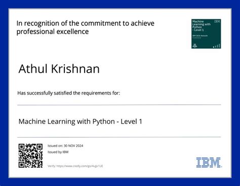 Athul Krishnan M On Linkedin Machinelearning Ibm Cognitiveclass