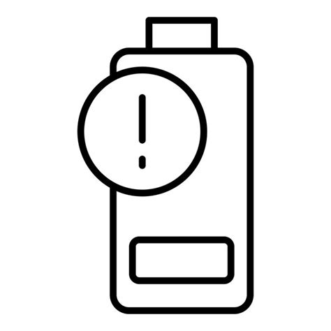 Premium Vector Battery Alert Icon Style