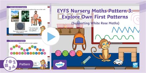 👉 Eyfs Nursery Maths Pattern 3 Powerpoint Exploring Patterns