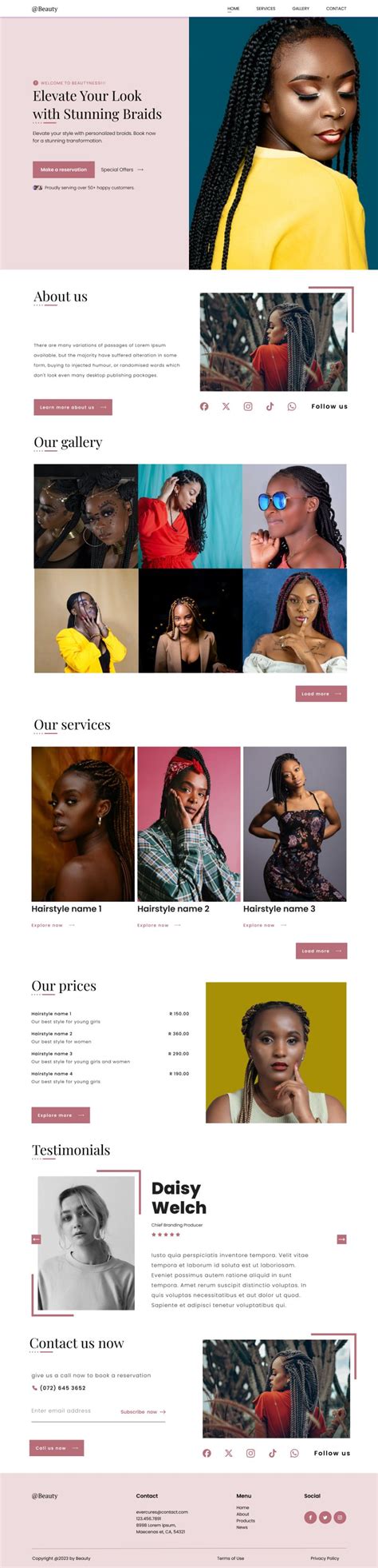 Athenkosi Magada On Linkedin Just Finished Designing This Landing Page