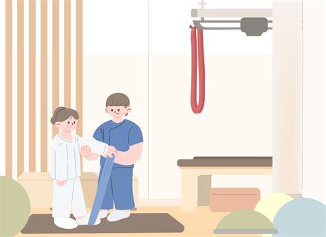 물리치료재활치료 일러스트 일러스트 포트폴리오 크몽