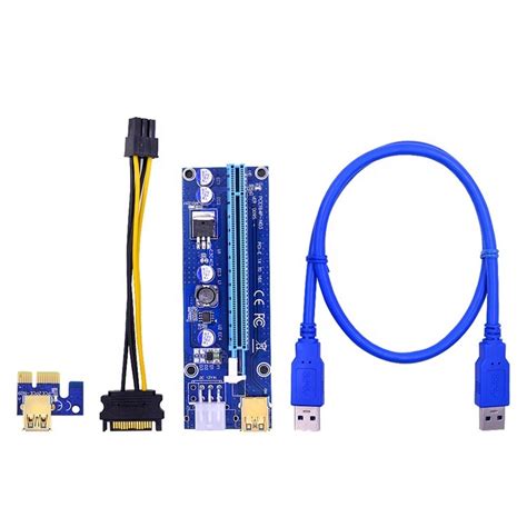 009s Pci E Riser Card Extender Usb 30 Adapter Cable Pci 1x 4x 8x 16x
