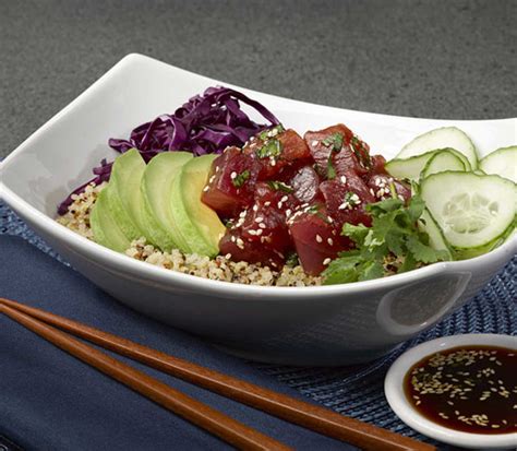 Easy Sushi Grade Ahi Tuna Poke Bowl Oceanbox Seafood