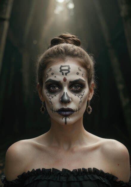 Premium Ai Image Mexican Day Of The Dead Makeup Photo Typical Of The