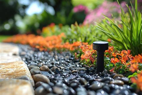 Garden Drip Irrigation System Sensor With Backyard Landscaping Landscape Design And Irrigation