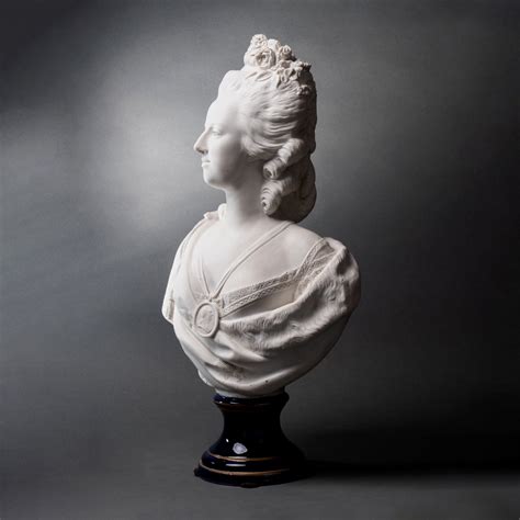 Proantic Buste De Marie Antoinette Biscuit De Sèvres XIXe Siècle