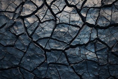 Premium AI Image Cracked Stone Texture Background Generative Ai