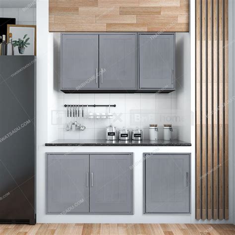 ตู้แขวนคู่ Zagio รุ่น Max 22 ขนาด 878 X 338 X 675 ซม สีเทา Bnb Home