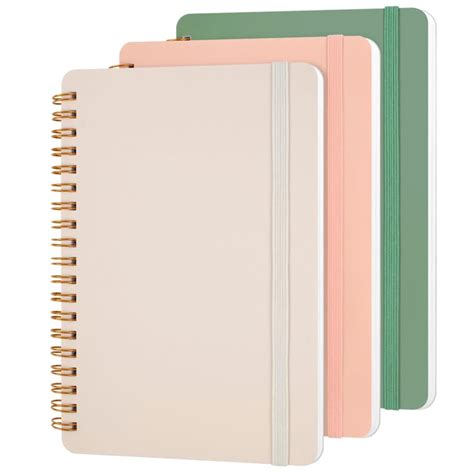 Utron 3 Pcs Small Spiral Notebook 5x7 Notebooks For Note Taking Morandi Spiral Journal
