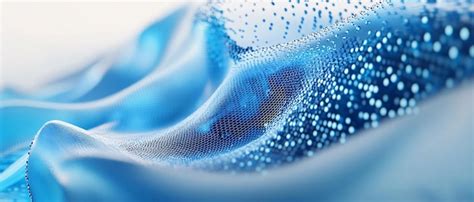 Abstract Blue Network Of Dots And Lines Digital Technology Background Digital Technology Back