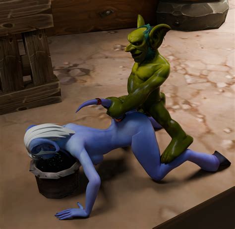 Rule 34 1boy 1girls 3d Blizzard Entertainment Blue Skin Draenei