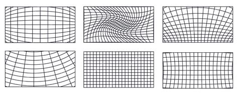 Premium Vector Set Of Grid Line Abstract Wave Texture Vector