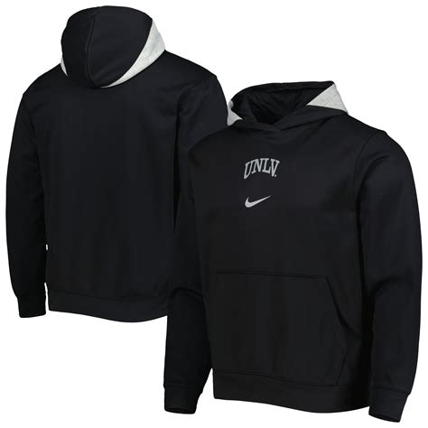 Mens Nike Black Unlv Rebels Spotlight Performance Pullover Hoodie