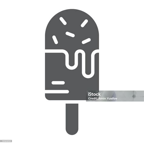 아이스크림 모양 아이콘 음식 과자 디저트 서명 벡터 그래픽 백색 배경에 단단한 패턴 0명에 대한 스톡 벡터 아트 및 기타 이미지