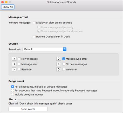 How To Turn Off Outlook Notifications And Sounds