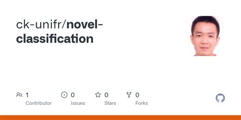 Github Ck Unifrnovel Classification