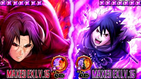 Maxed Sasuke EMS EX LV 15 VS Maxed EDO Itachi EX LV 15 Naruto X