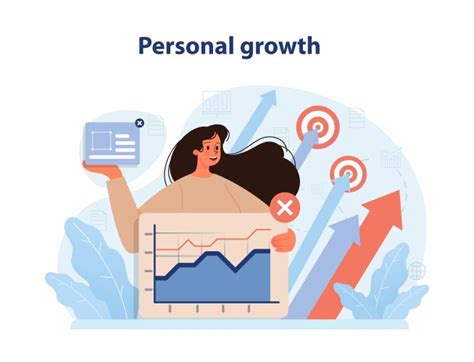 Personal Growth Time Management Character Vector Image