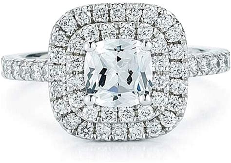 Pave Double Halo Diamond Engagement Ring SCS B