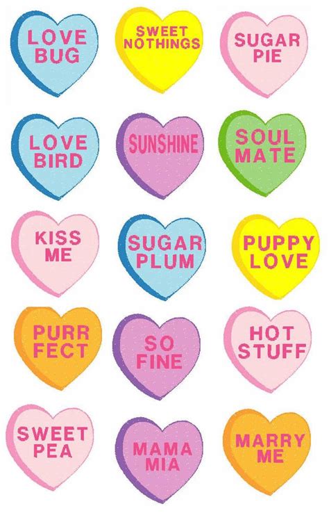 Valentine Candy Hearts Etsy Valentine Candy Hearts Valentine