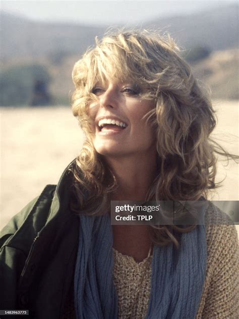 American Actress Farrah Fawcett Poses For A Portrait During The News