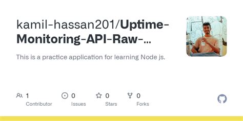 github kamil hassan201 uptime monitoring api raw node js this is a
