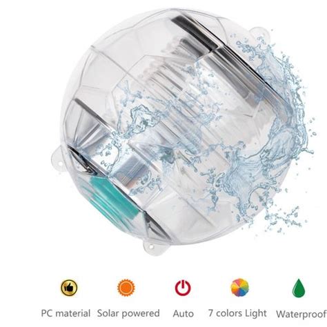 Lumière De Piscine Solaire Flottant Eclairage Led Automatique Couleur