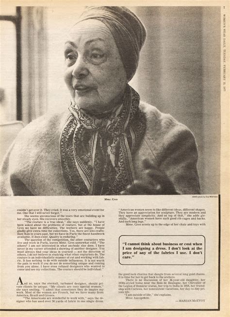 A Look Back At Madame Gres Photos