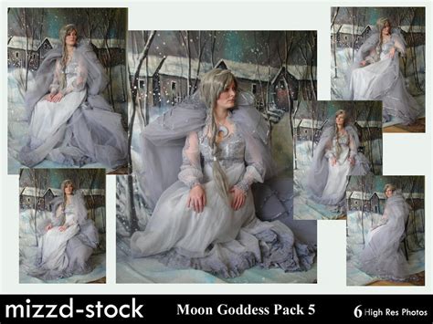Moon Goddess Pack 5 By Mizzd Stock On Deviantart