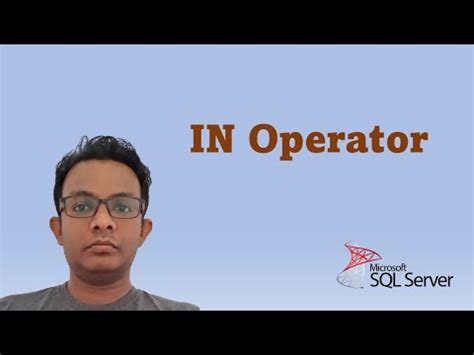 How To Write IN Operator In SQL Server Pubudu Dewagama