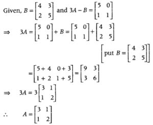 Matrices Class Maths Important Questions Chapter Learn Cbse