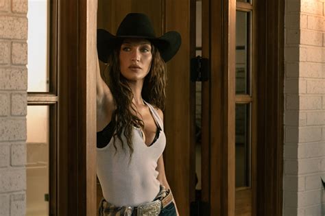 Bella Hadid Exposed Her Bra During Her Yellowstone Cameo