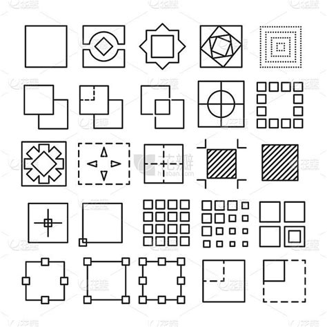 向量集的正方形和矩形实验图标
