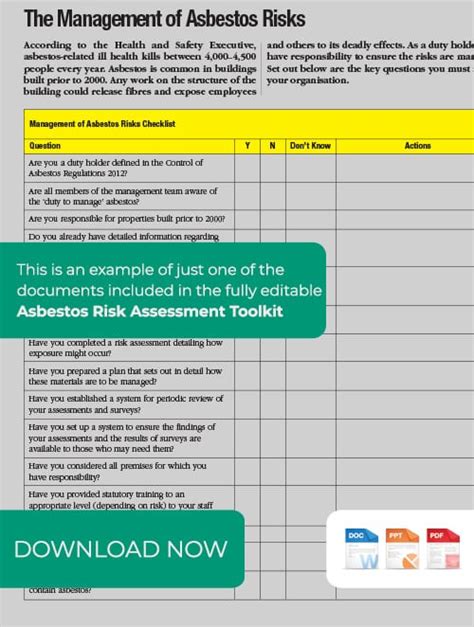 Asbestos Health And Safety Adviser Email Capture