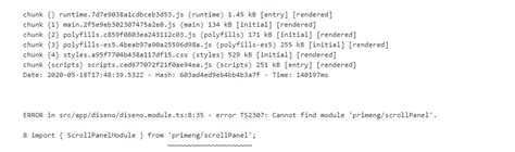 Error Compiling ScrollPanelModule Module On Linux Issue Primefaces Primeng GitHub