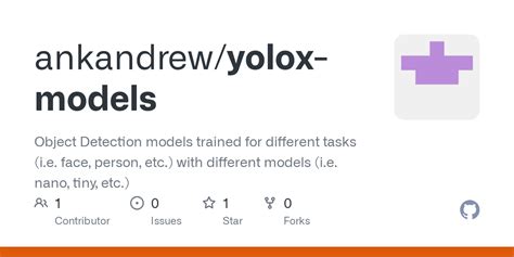 Github Ankandrew Yolox Models Object Detection Models Trained For Different Tasks I E Face