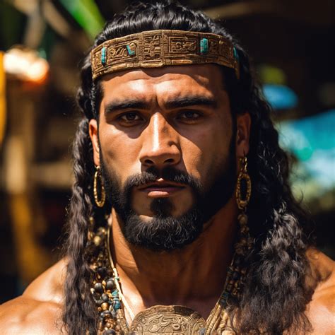 Lexica 30 Year Old Hairy Ancient Mayan Man With Big Muscles Big Bodybuilder Body Like A Wrestler