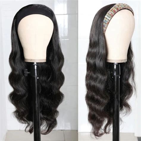 Body Wave Headband Human Hair Wig Bgmgirl