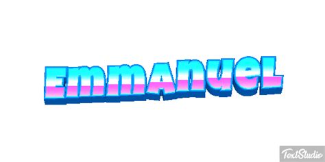 Emmanuel Name Animated  Logo Designs