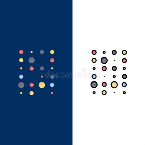 Unstructured Data Insecure Data Science Icons Flat And Line Filled Icon Set Vector Blue