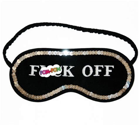 Shameless Fck Off Sleep Mask Fiona's eye mask sequins