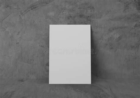 Empty White Vertical Rectangle A4 Paper Sheet Mockup 3d Rendering