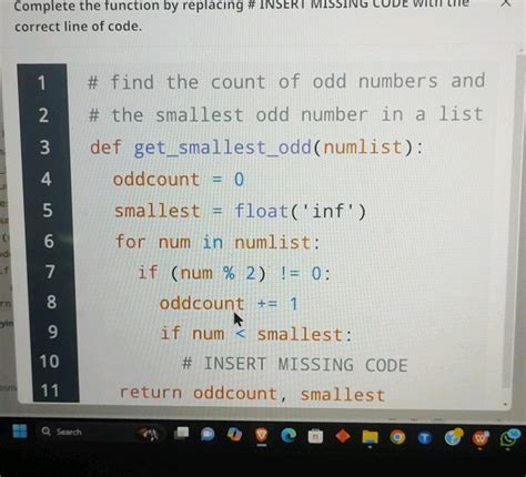 Complete The Function By Replacing Inseri Studyx