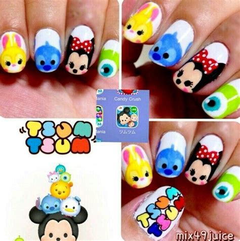 Pin de I en nails Uñas decoradas disney Arte para uñas cortas Diseños de arte en uñas